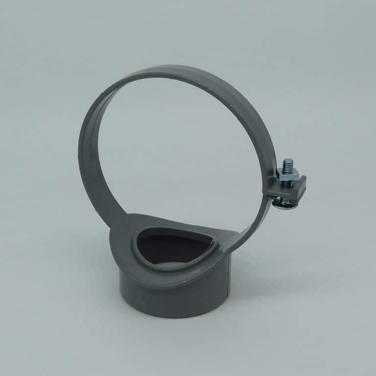 110mm x 63mm Solvent Strap on Boss Grey | Speedy Plastics Ltd