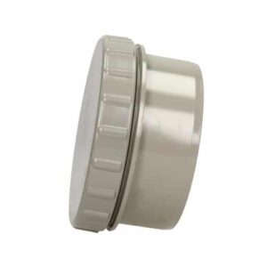 110mm Solvent Weld Soil Access Cap Olive Grey | Speedy Plastics Ltd