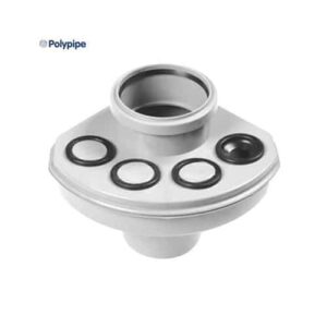 110mm Waste In Manifold Light Grey Polypipe MAN5G | Speedy Plastics Ltd