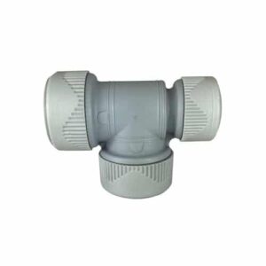 Push Fit Plumbing Un Equal Tee 22x15x22 Grey | Speedy Plastics