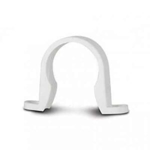 40mm Waste Pipe Clip White (bag of 10) | Speedy Plastics Ltd