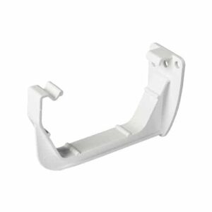 White Square Line Guttering Fascia Bracket 114mm | Speedy Plastics Ltd