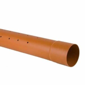 110mm Underground Drainage Perforated Pipe 6mt | Speedy Plastics Ltd