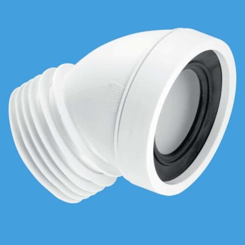 McAlpine Wc-Con16 45 degree WC Pan Connector | Speedy Plastics Ltd