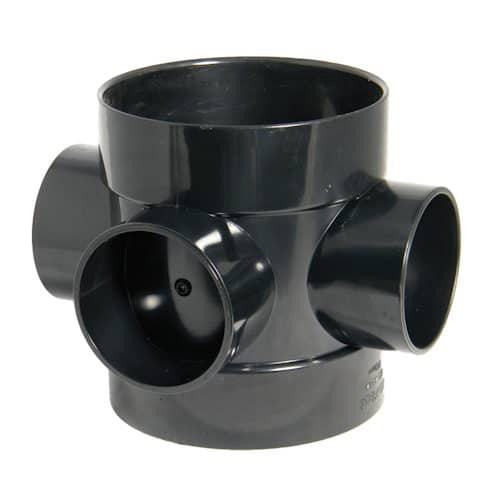 Soil Pipe Short Boss Pipe 110mm-63mm Black Floplast SP583B | Speedy ...