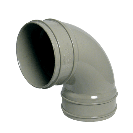 110mm Soil Bend 92.5d D/S Solvent Olive Grey | Speedy Plastics Ltd