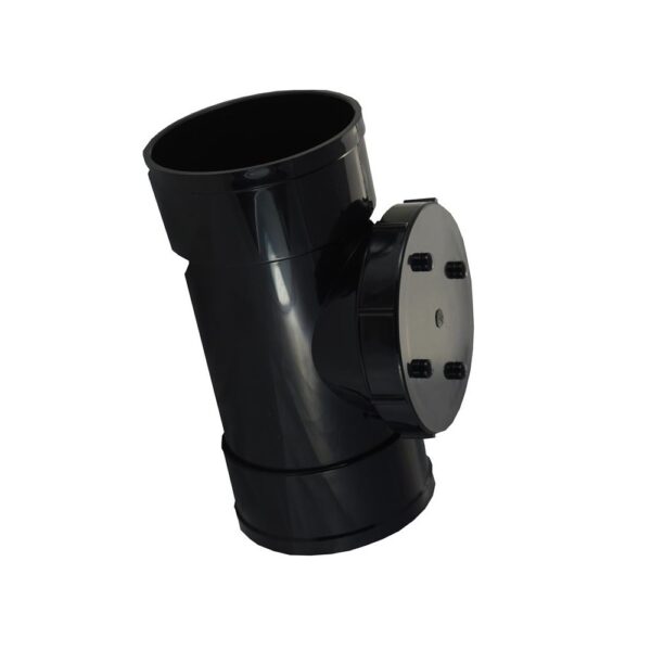110mm Solvent Soil Weld D/S Access Pipe Black | Speedy Plastics Ltd