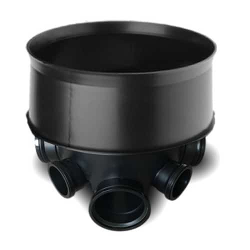 160mm x 600mm Diameter Manhole Chamber Base-Speedy Plastics