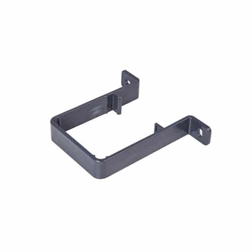 Anthracite Grey Square Line Down Pipe Clip 65mm | Speedy Plastics Ltd