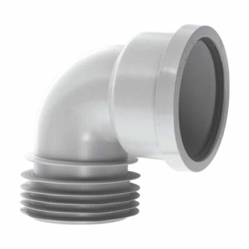 McAlpine DC90-GR Soil Pipe 90 degree Bend Drain Connector Grey | Speedy ...