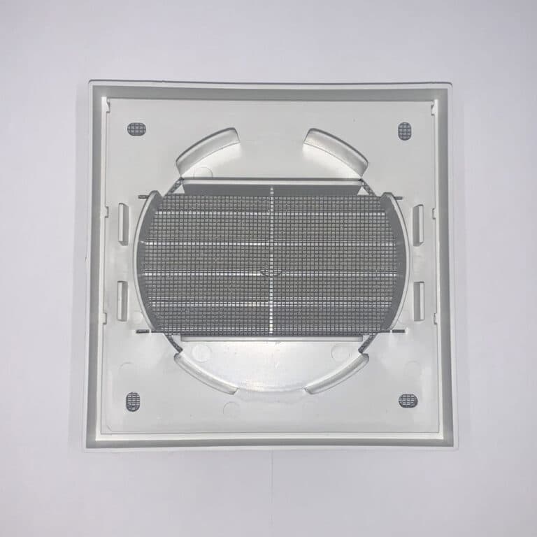 Manrose Round Ducting Louvre Grille With Fly Screen – 100mm White ...